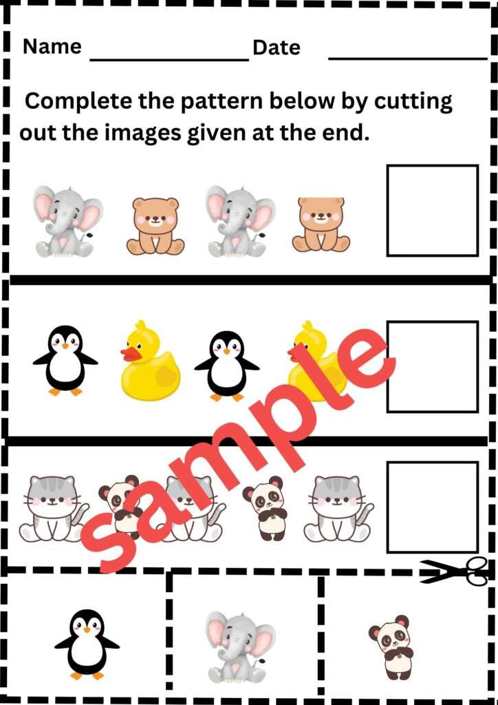 Cut and Paste Preschool Worksheets: Fun and Educational Activities for ...