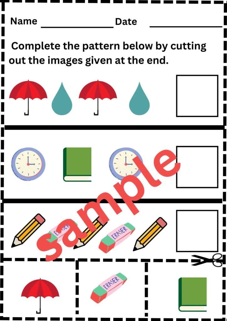 Cut and Paste Preschool Worksheets: Fun and Educational Activities for ...