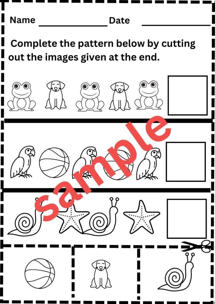 Cut and Paste Preschool Worksheets: Fun and Educational Activities for ...