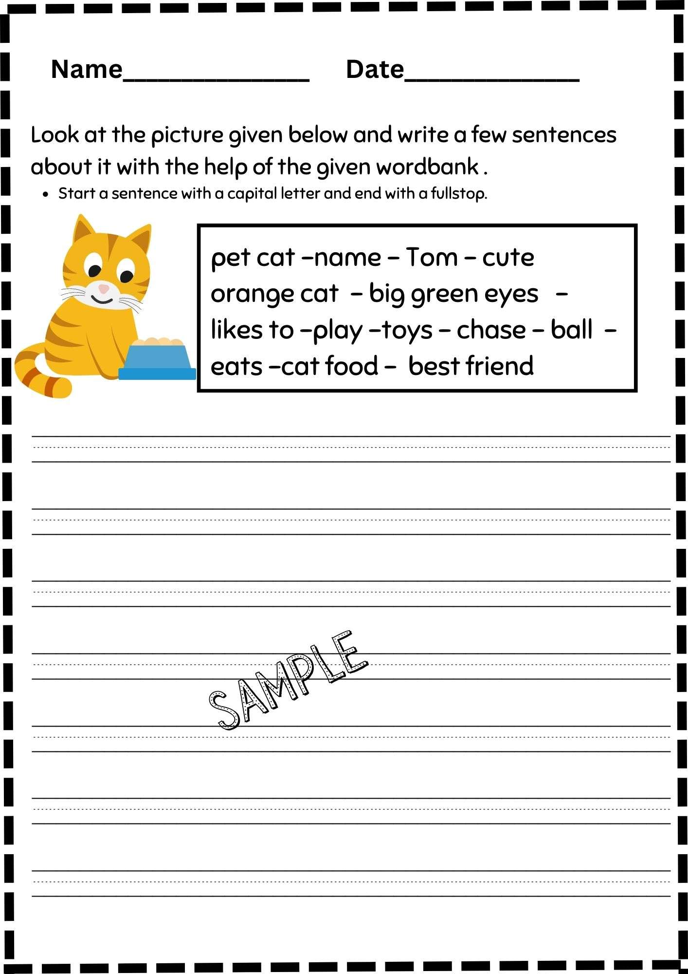 Creative Writing Worksheets 6 Pages Downloadable Worksheets