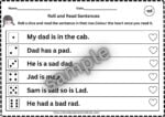 Roll a Dice and Read the cvc sentences pack!