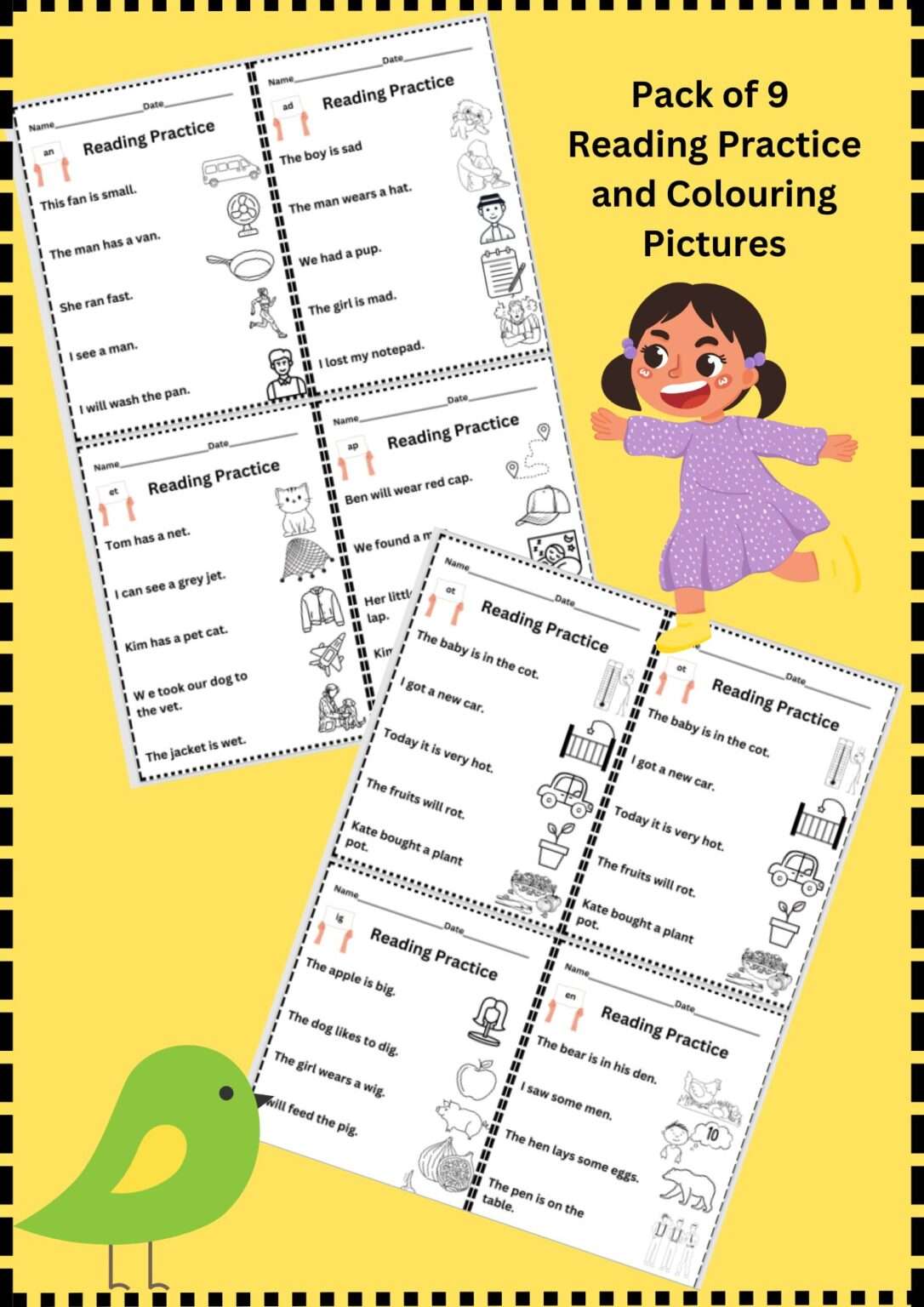 kindergarten cvc worksheets