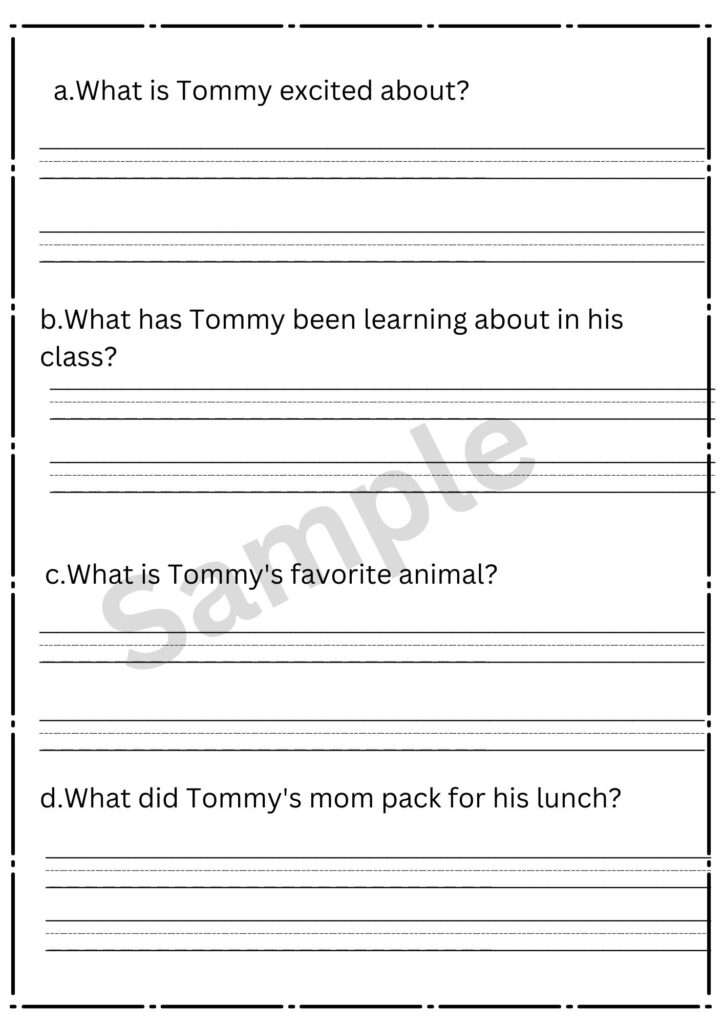 comprehension exercises