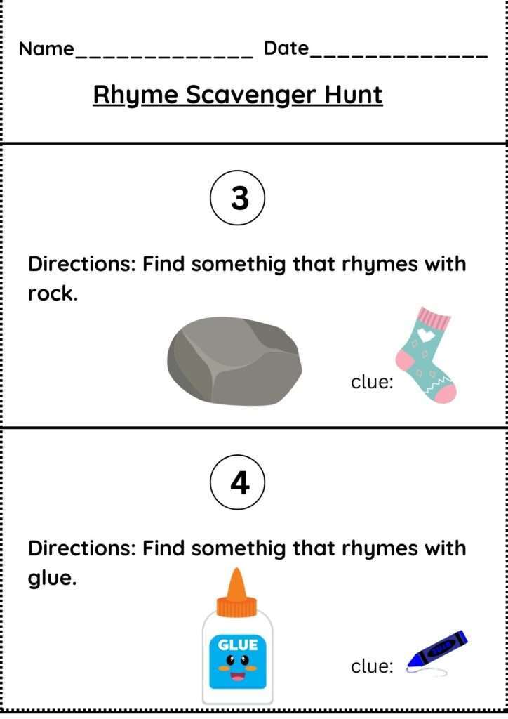 Rhyming Words Worksheets for Preschool,Kindergarten