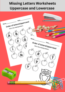 Missing Alphabets Uppercase and Lowercase