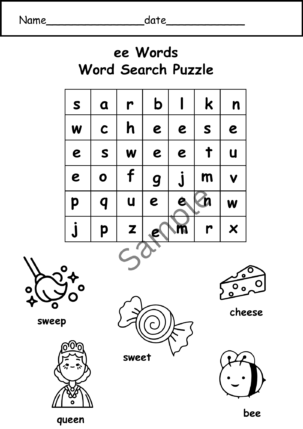 EE words Worksheets