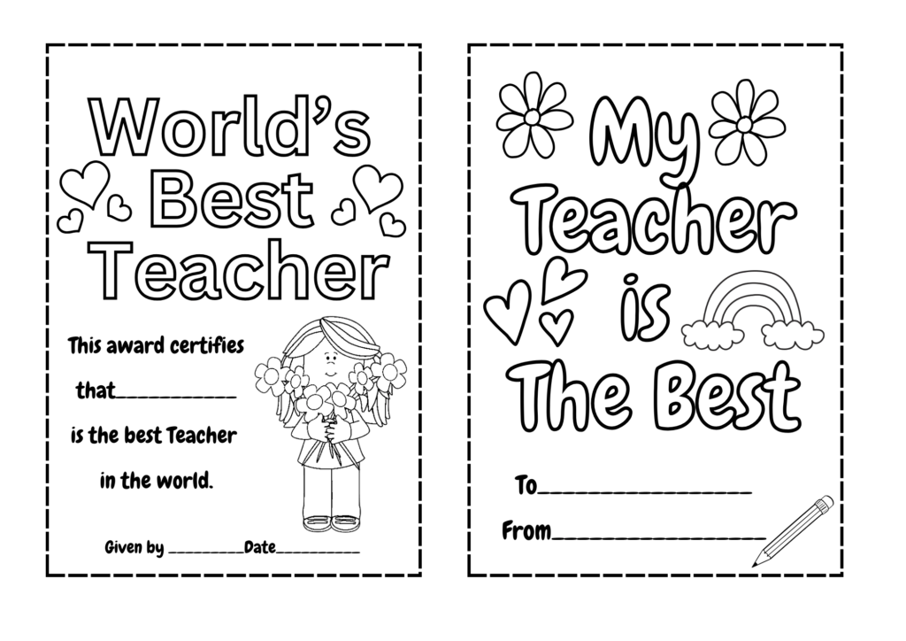 Teachers Day Worksheets free printables