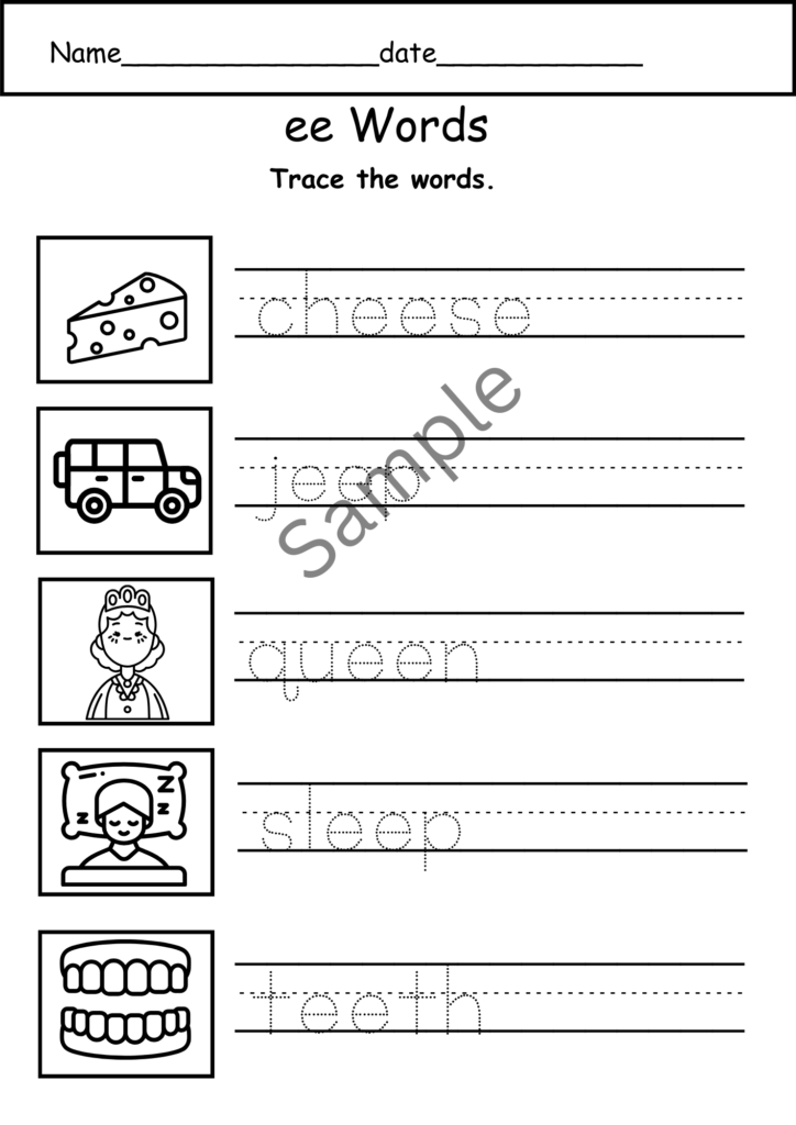EE words Worksheets