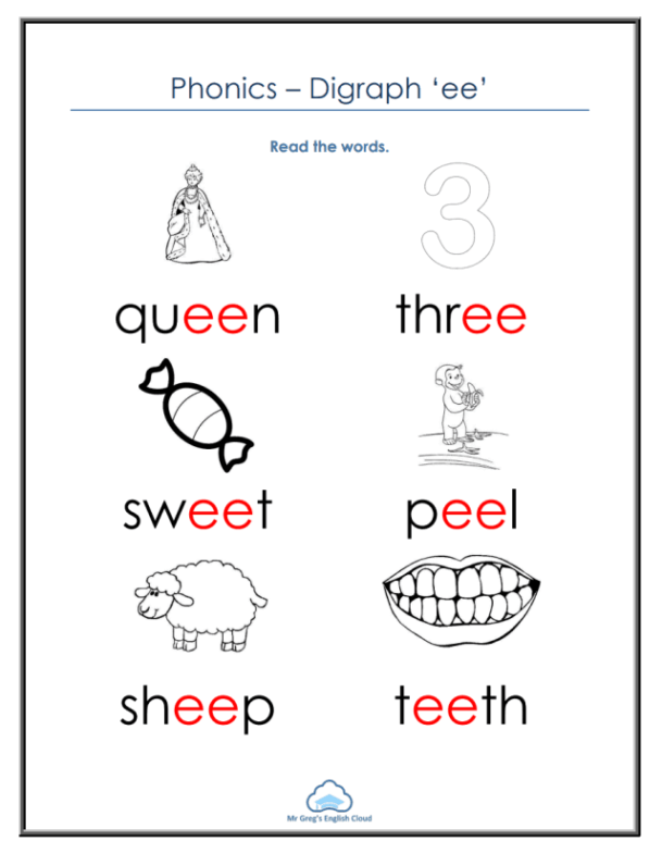 ee words: Definition Examples and free printable of ee words