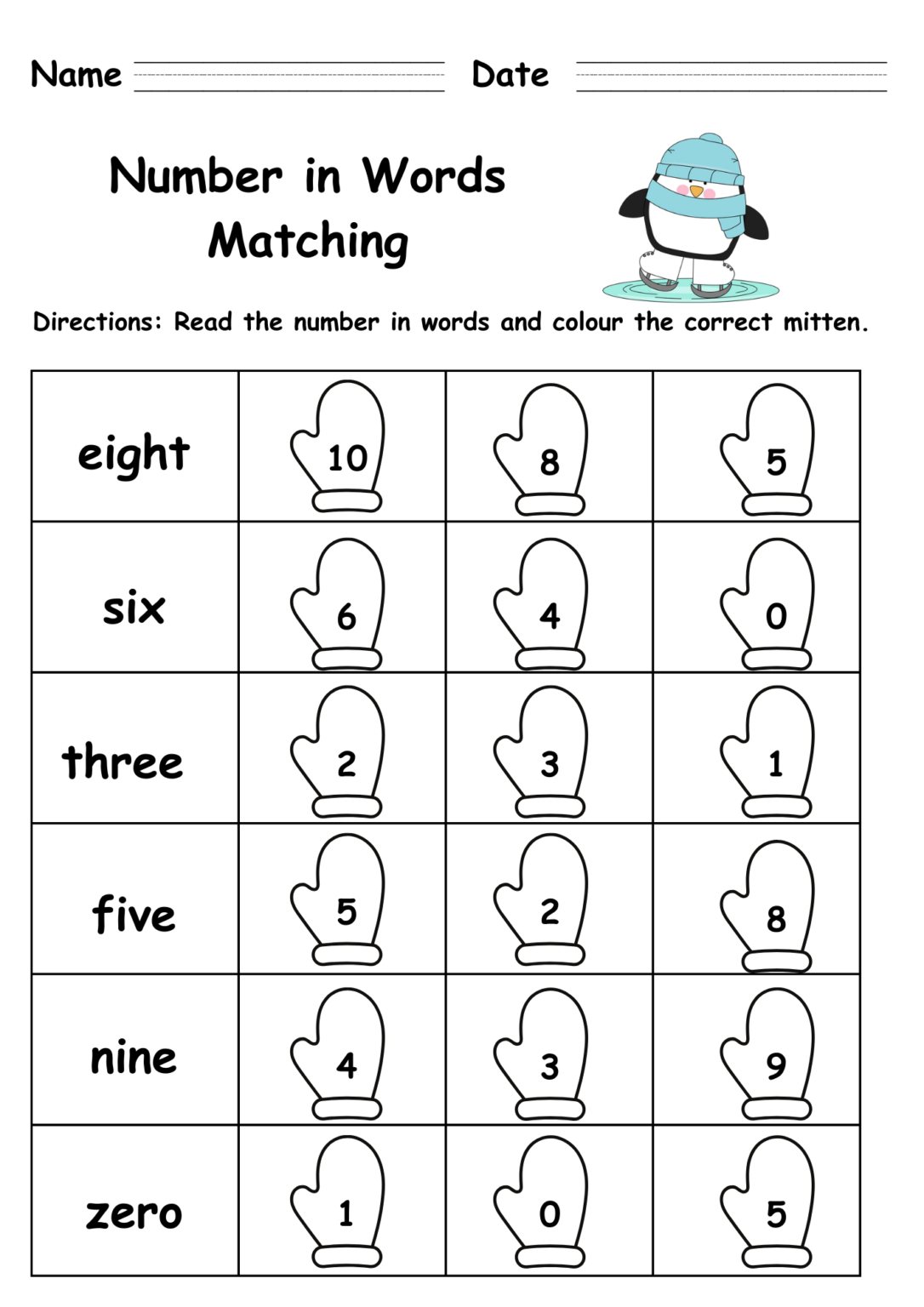 Winter Activity sheets maths Grade 1 free