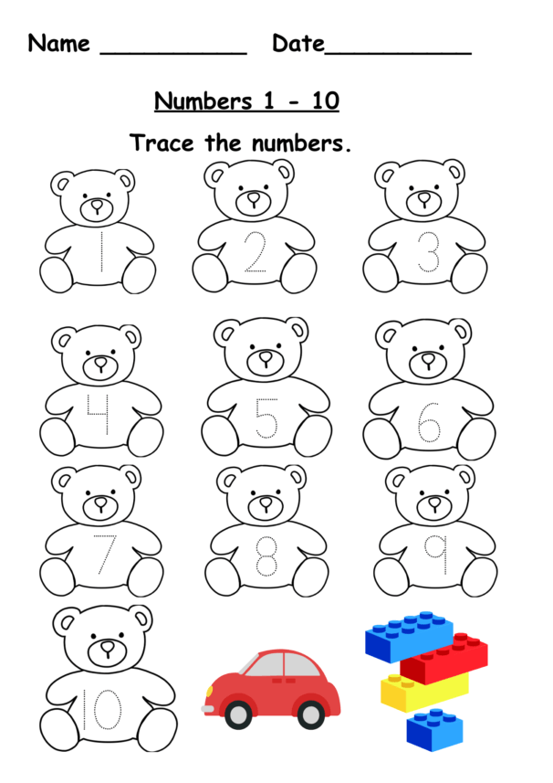 tracing numbers 1-10