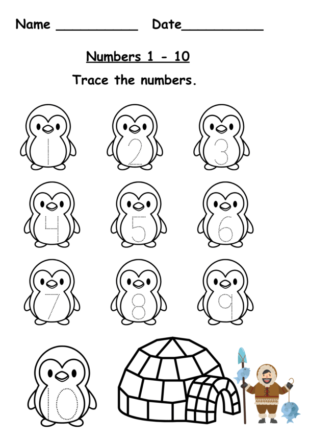 tracing numbers 1-10