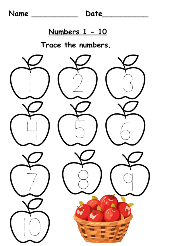 tracing numbers 1-10