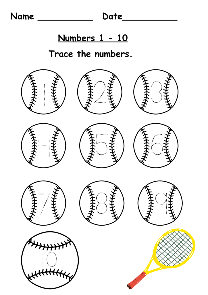 tracing numbers 1-10
