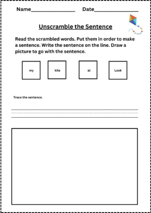 Sentence Writing Worksheets Free Printables