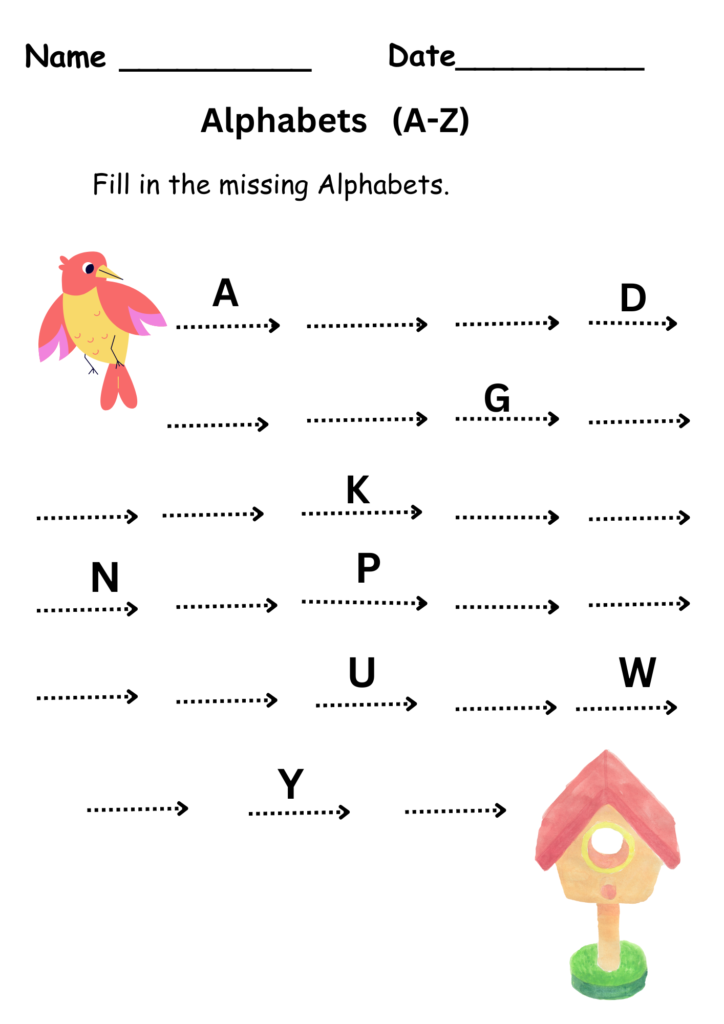 Alphabet Tracing Worksheets for Kindergarten