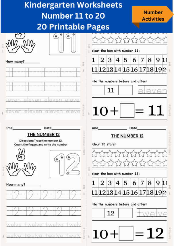 Kindergarten addition and subtraction worksheets (30 Printables ...