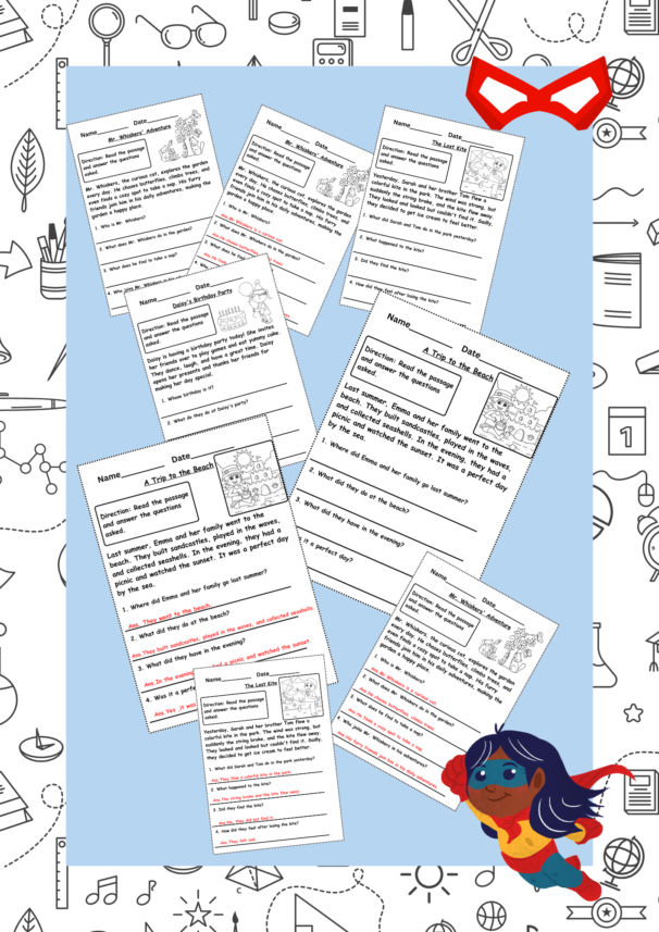 Reading Comprehension Worksheets Grade 1