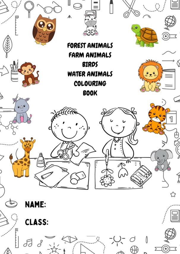 Animal Coloring Pages ( 27 Printables)|| Forest Animals , Farm animals ...