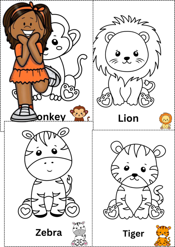 Animal Coloring Pages ( 27 Printables)|| Forest Animals , Farm animals ...