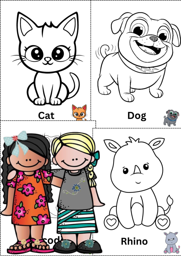 Animal Coloring Pages ( 27 Printables)|| Forest Animals , Farm animals ...