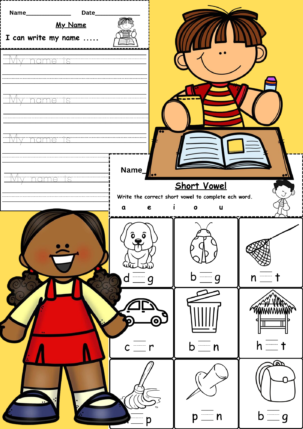Grammar Worksheets for Kindergarten