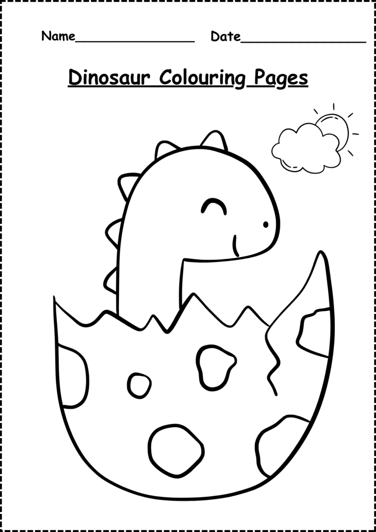 Dinosaur Coloring Pages for kids of all ages free|| 10 printables