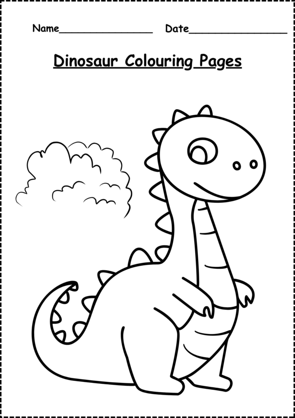 Dinosaur Coloring Pages for kids of all ages free|| 10 printables