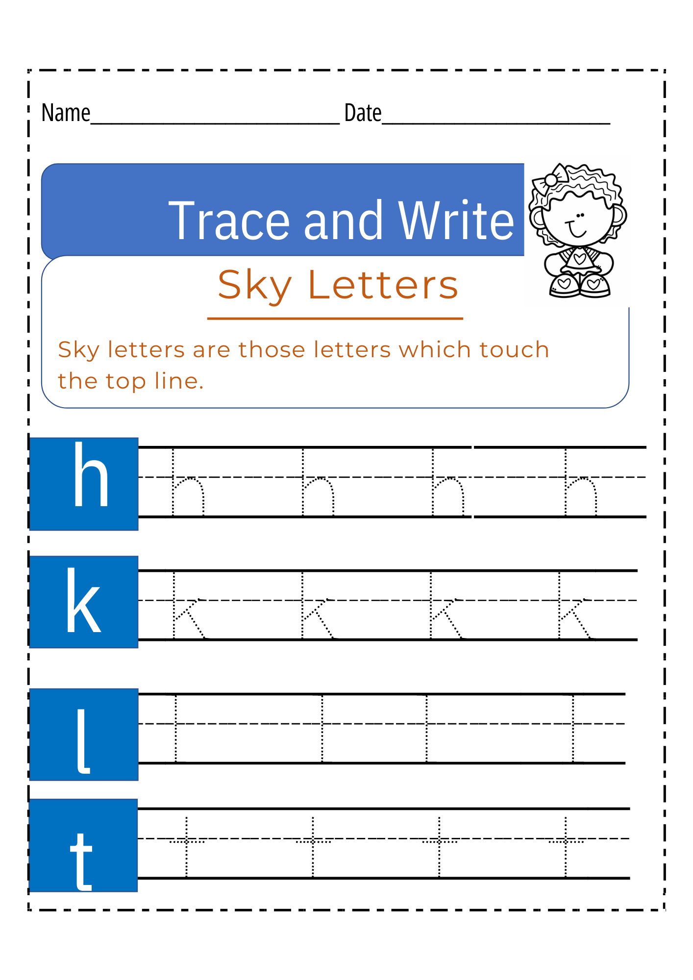 Sky, grass and root letters(8 worksheets)||Learning about sky grass ...