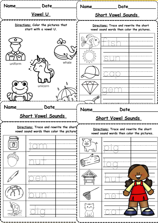 Long and Short Vowels Worksheets (24 Printables)