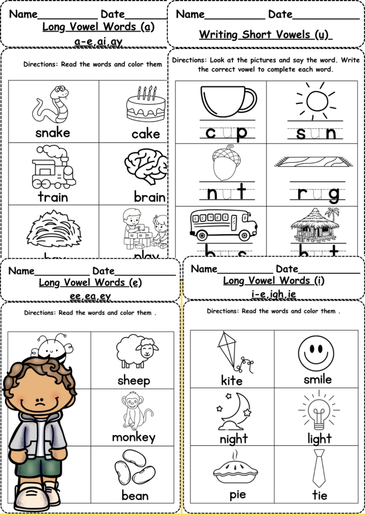 Long and Short Vowels Worksheets (24 Printables)