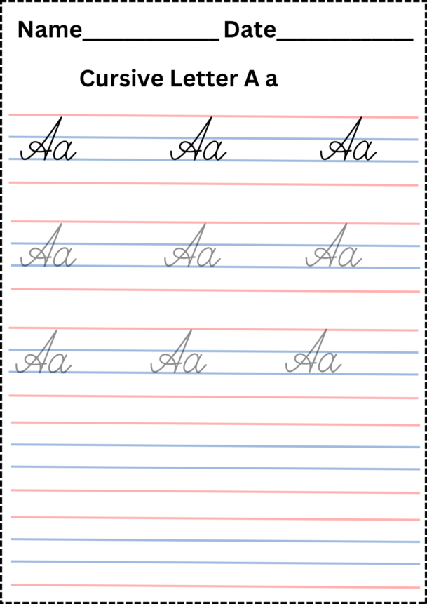 26 Must Have "Free Cursive Alphabet Worksheets to Help Your Child Write ...