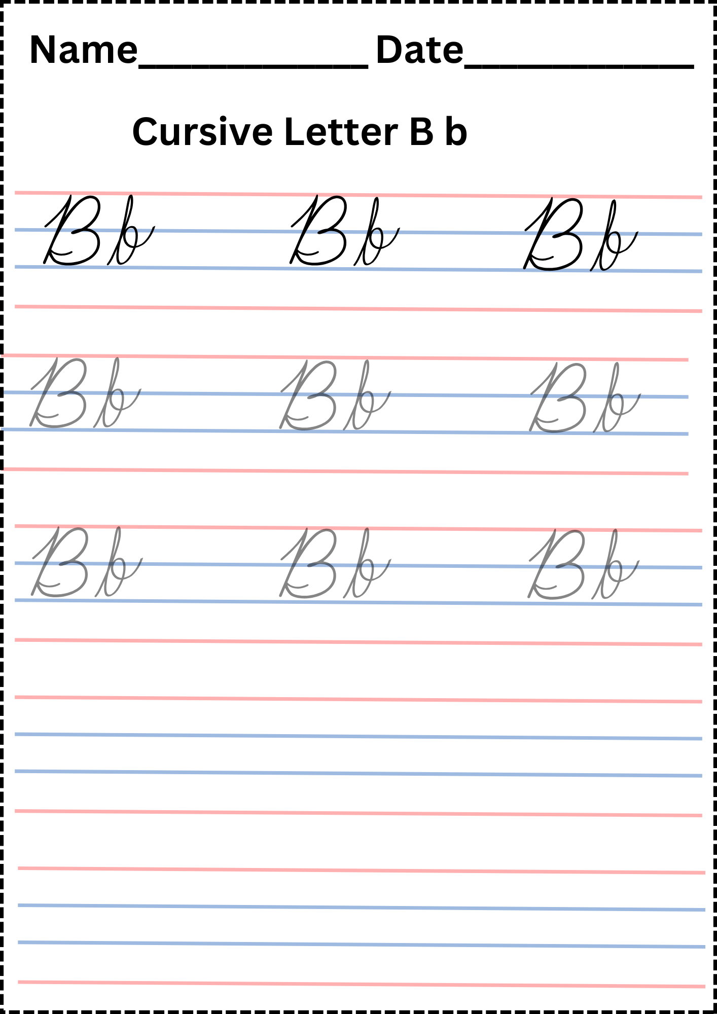 26 Must Have "Free Cursive Alphabet Worksheets to Help Your Child Write ...