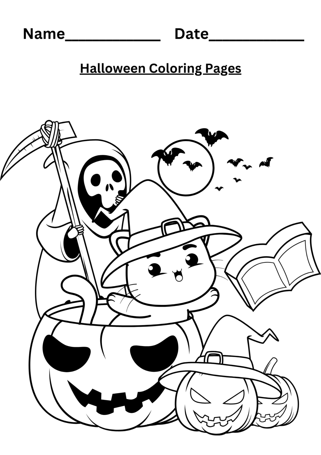 11 Spooktacular Free Halloween Coloring Pages to Thrill Your Kids