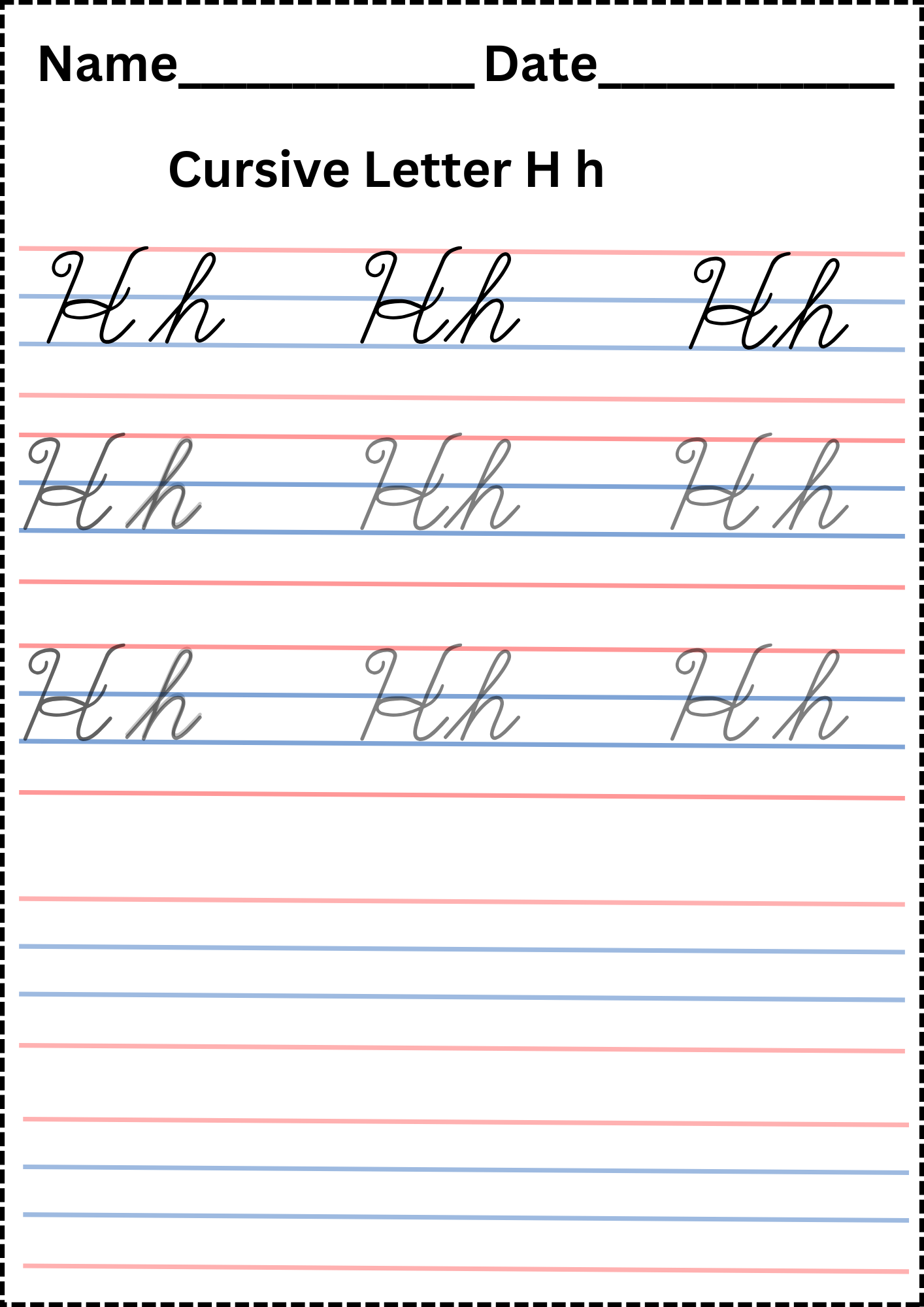 26 Must Have "Free Cursive Alphabet Worksheets to Help Your Child Write ...