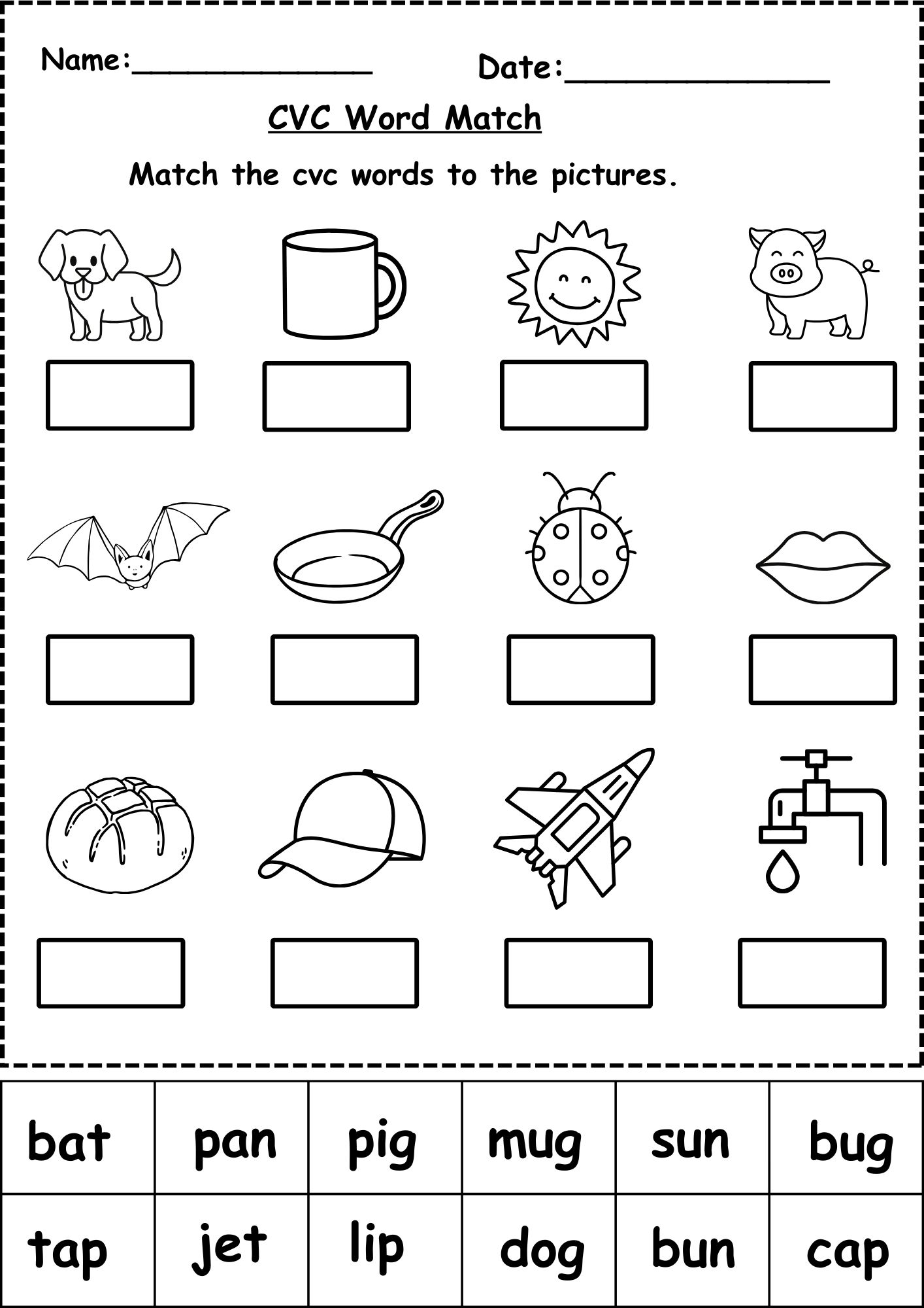 "6 Best Free CVC Words Worksheets Every Parent and Teacher Needs ...