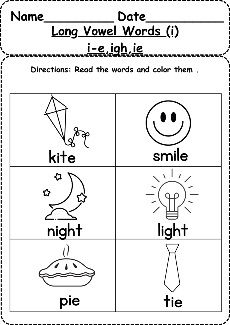 5 Awesome Long Vowel Sounds Worksheets Free||What are Long Vowels?