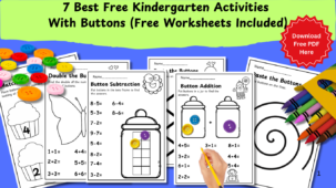 7 Best Free Kindergarten Activities with Buttons