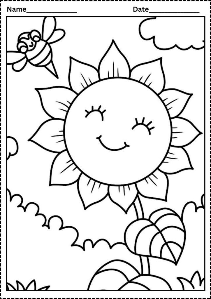 Spring Coloring Pages for kids (10 Printables) ||Coloring Pages