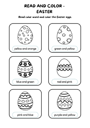 5 Free Easter Coloring Pages and Activity Printables for Kids