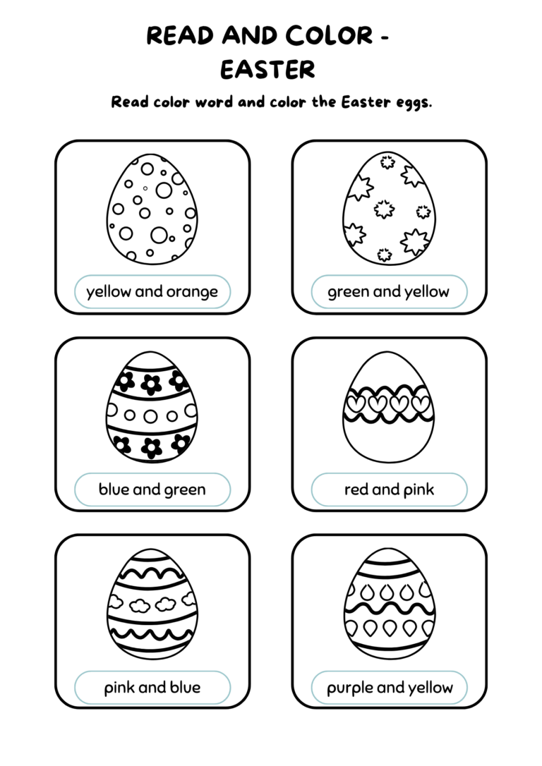 5 Free Easter Coloring Pages and Activity Printables for Kids