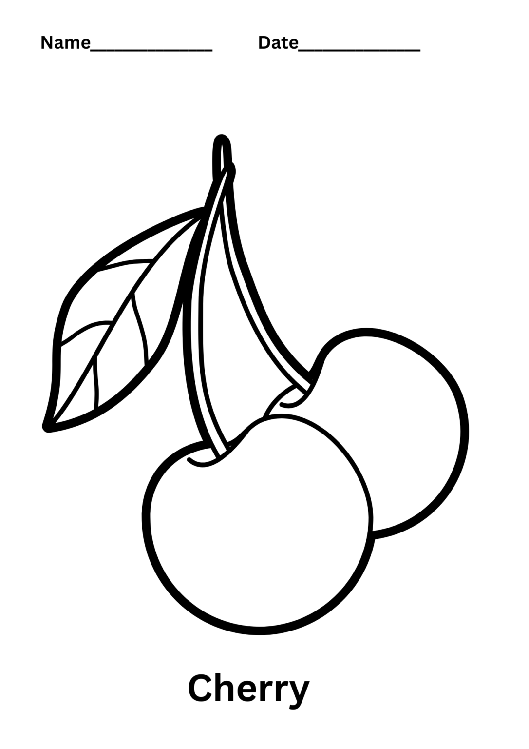 10 Free Awesome Fruits Coloring Pages for Kids PDF