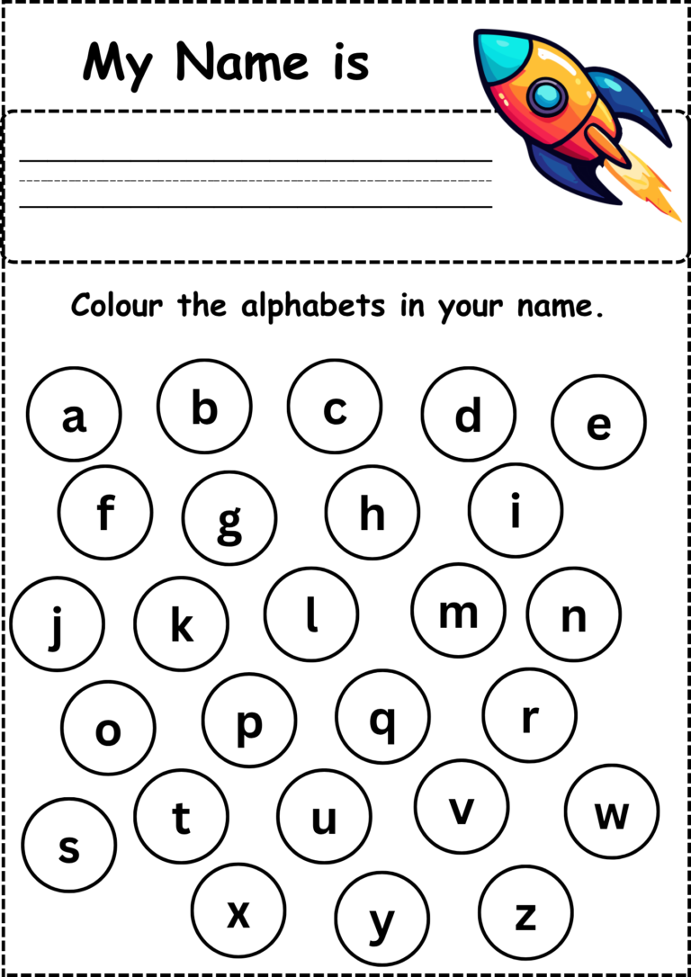 Free Name Tracing Worksheets for Preschool