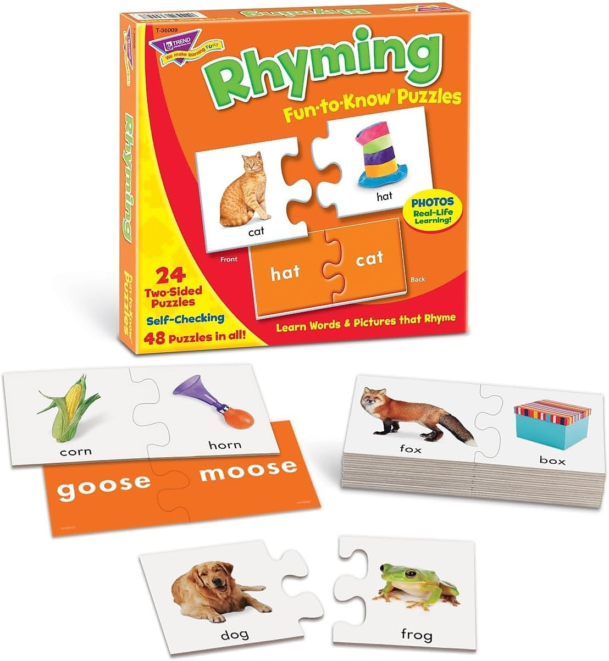 20 Fun Rhyming Words for Kindergarten(Free Worksheets Inside)