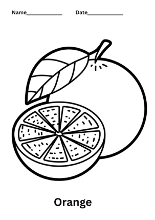 10 Free Awesome Fruits Coloring Pages for Kids PDF