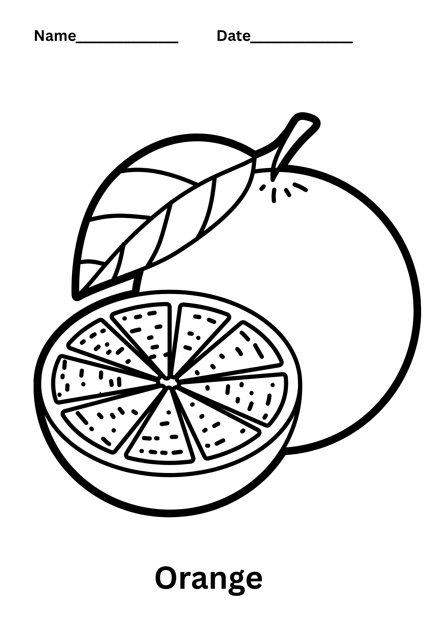 10 Free Awesome Fruits Coloring Pages for Kids PDF