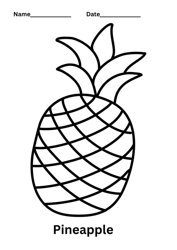 10 Free Awesome Fruits Coloring Pages for Kids PDF