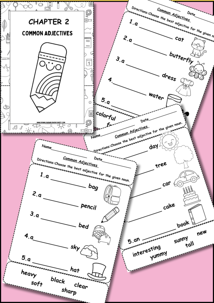 Adjectives Worksheets – 31 Fun Printable Activities for Kids