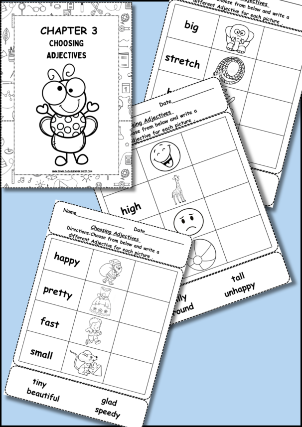 Adjectives Worksheets – 31 Fun Printable Activities for Kids
