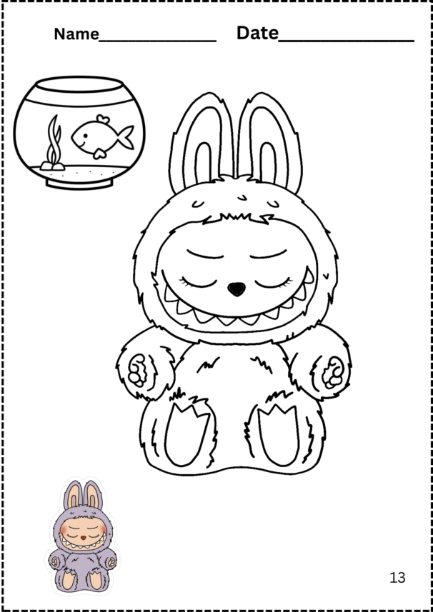 Free Labubu Coloring Pages for Kids – Download & Print Now!